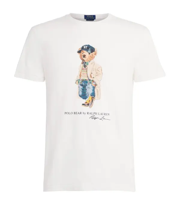 Polo Ralph Lauren Cotton Polo Bear T-shirt - White