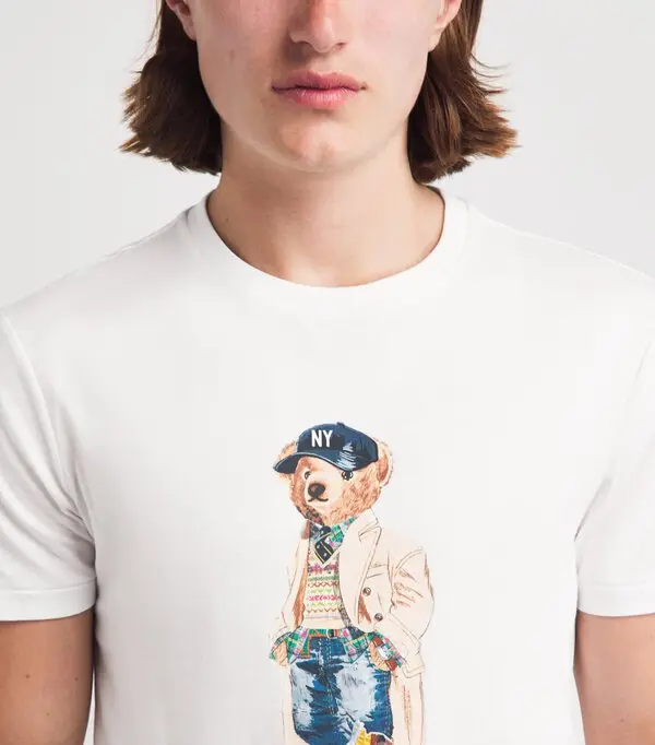Polo Ralph Lauren Cotton Polo Bear T-shirt - White