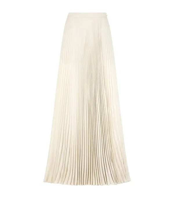 TOM FORD Pleated Wrap Maxi Skirt - Yellow