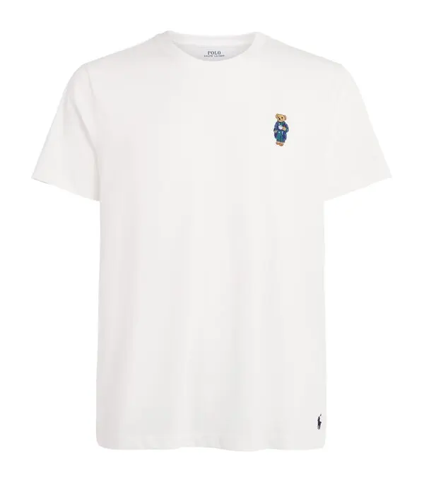 Polo Ralph Lauren Cotton Polo Bear Pyjama Top - White