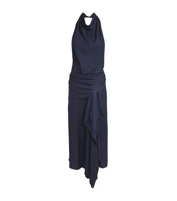 Brandon Maxwell The Marin Scarf Midi Dress