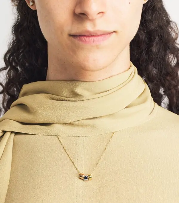 SUZANNE KALAN Mixed Gold Infinite Necklace