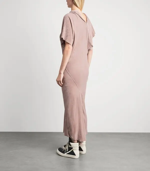 Rick Owens Velvet Abito Maxi Dress