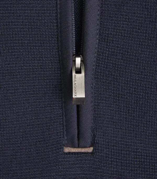 Paul & Shark Virgin Wool Quarter-zip Sweater