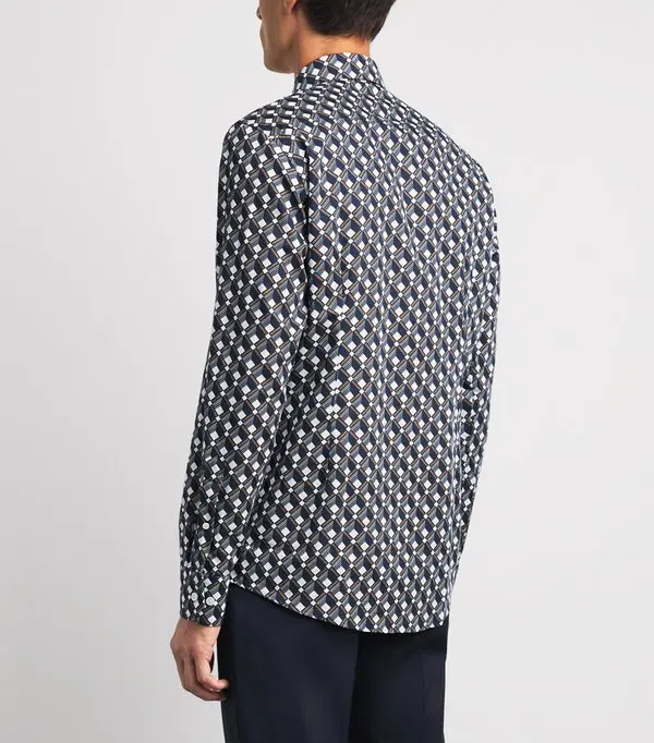 Eton Geometric Print Shirt