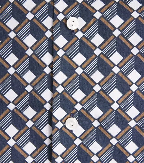 Eton Geometric Print Shirt