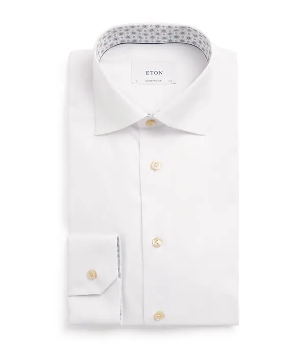 Eton Cotton Contemporary Fit Shirt - White