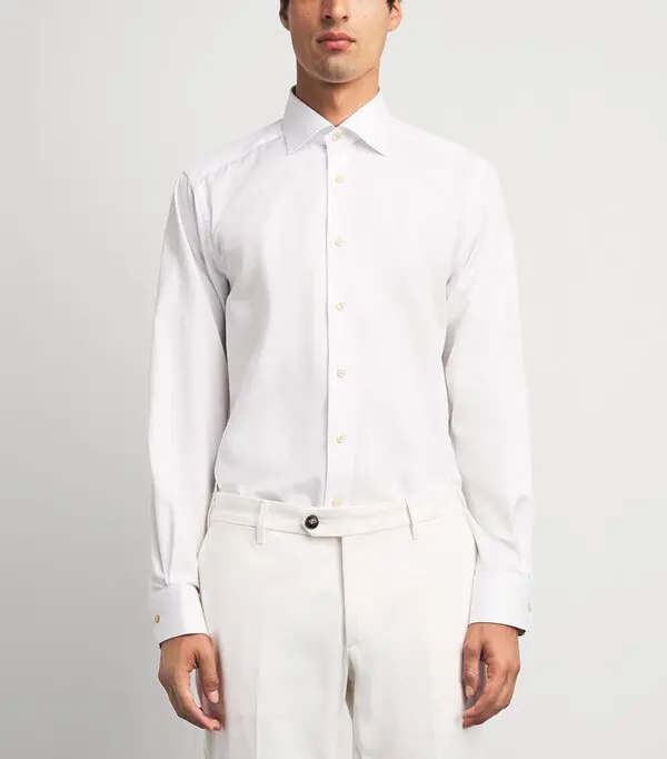 Eton Cotton Contemporary Fit Shirt - White