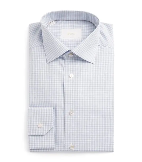 Eton Supima Cotton Check Slim Fit Shirt