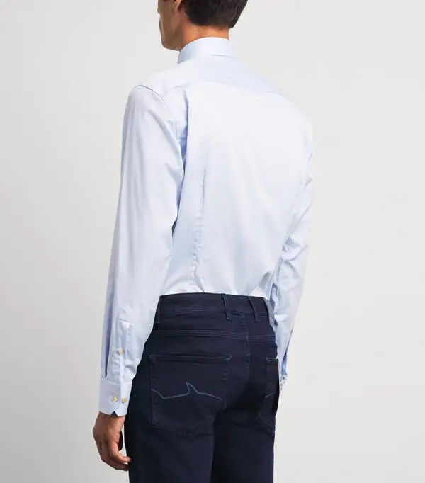 Eton Supima Cotton Check Slim Fit Shirt