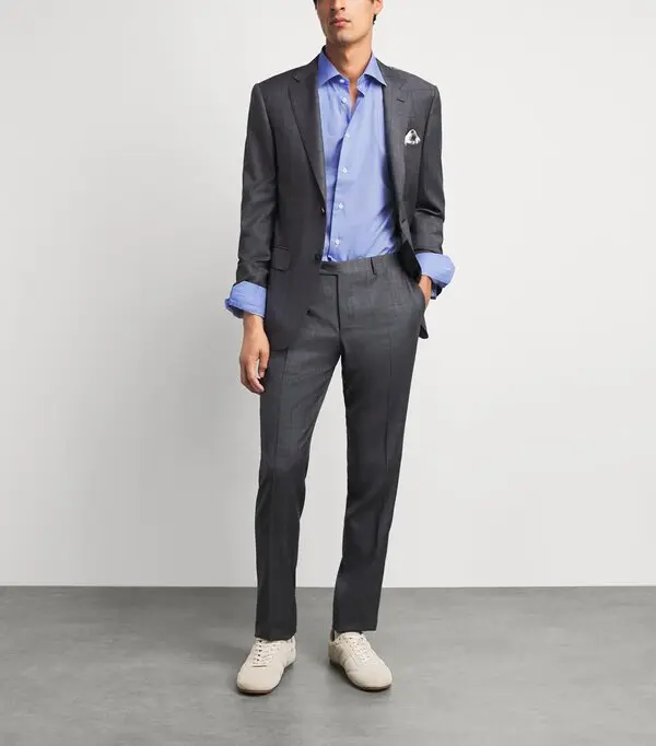 Eton Cotton Stripe Contemporary Fit Shirt
