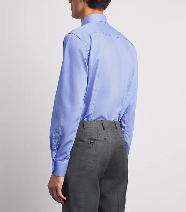 Eton Cotton Stripe Contemporary Fit Shirt