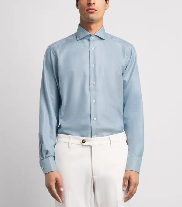 Eton Cotton Patterned Contemporary Fit Shirt