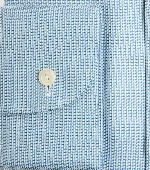 Eton Cotton Patterned Contemporary Fit Shirt