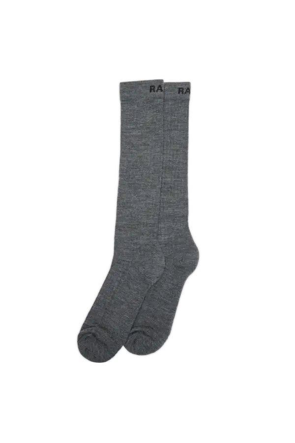Rains Logo Knee High Socks - Grey