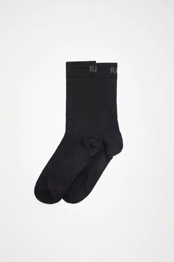 Rains Logo Socks 2-pack - Black