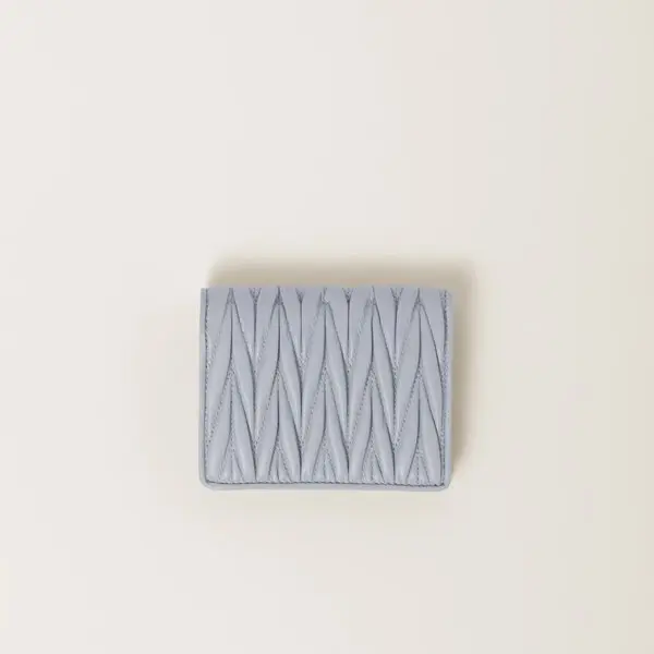 Miu Miu Small Matelassé Nappa Leather Wallet