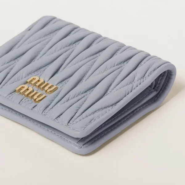 Miu Miu Small Matelassé Nappa Leather Wallet