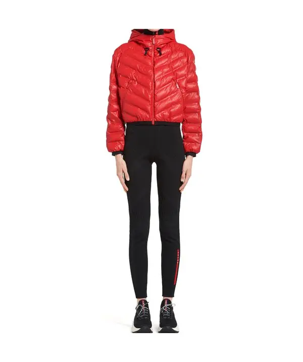 Prada Light Nylon Hooded Puffer Jacket