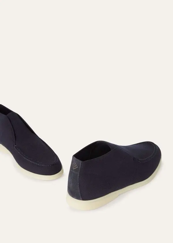 Loro Piana Gok Open Walk Casual Slip-on Shoes - Navy Blue
