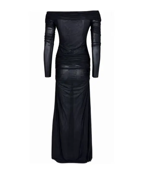ANIYE BY Off-the-shoulder Draped Maxi Dress