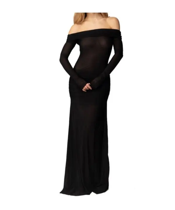 ANIYE BY Off-the-shoulder Draped Maxi Dress