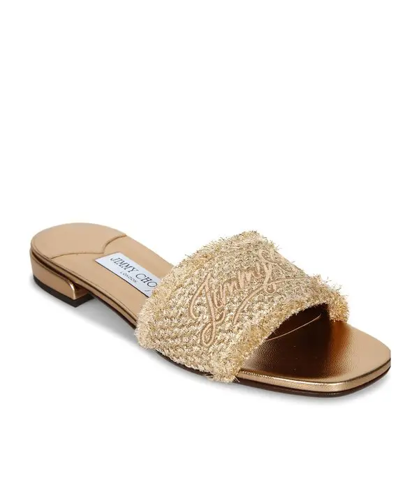 JIMMY CHOO Square-toe Slides