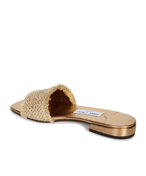 JIMMY CHOO Square-toe Slides