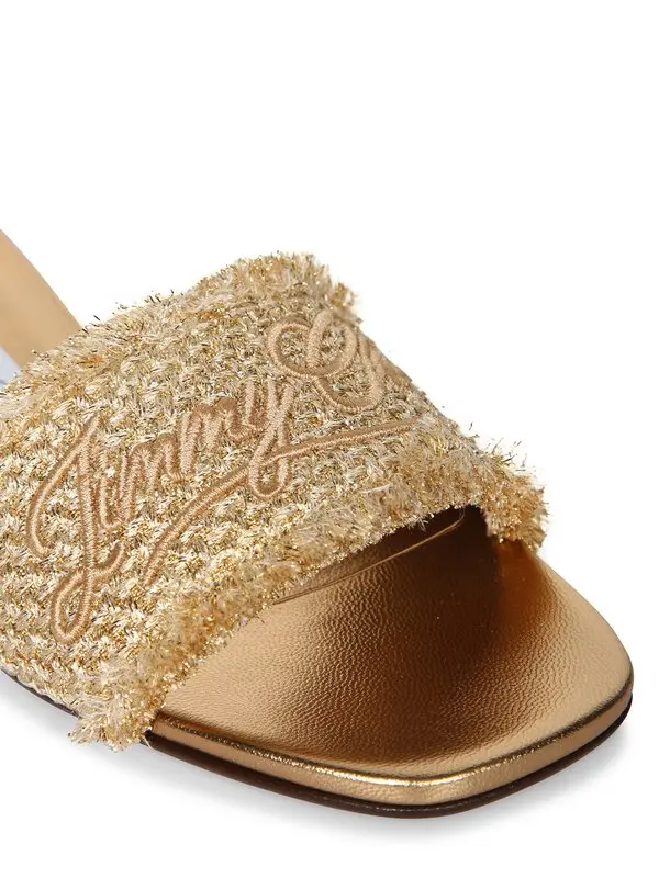 JIMMY CHOO Square-toe Slides