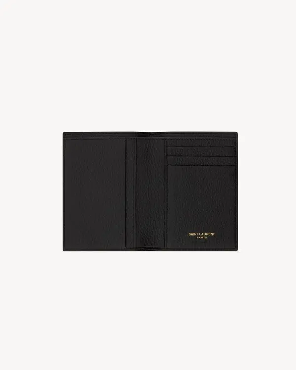 Saint Laurent Tiny Cassandre Credit Card Wallet