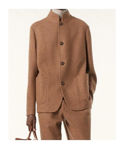 Loro Piana Stand-up Collar Single-breasted Jacket