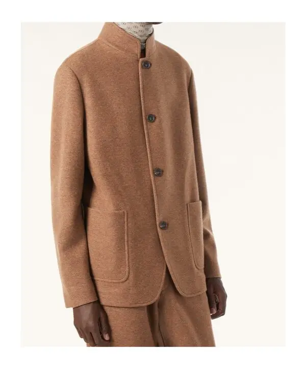 Loro Piana Stand-up Collar Single-breasted Jacket