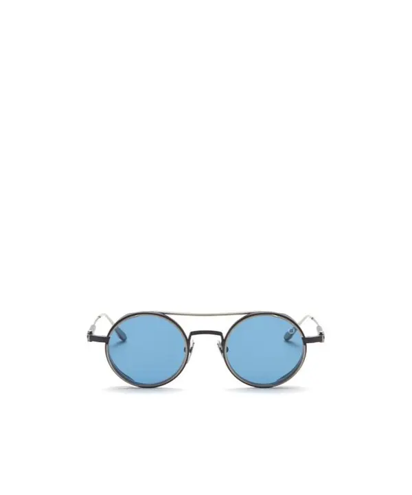 AKONI Geometric Sunglasses - Blue