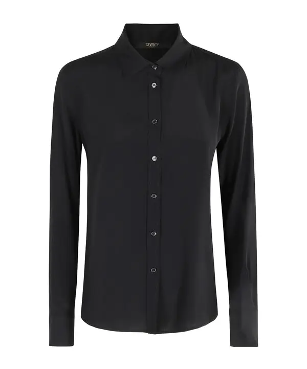 Seventy Single-breasted Button-down Shirt With Lapel Collar
