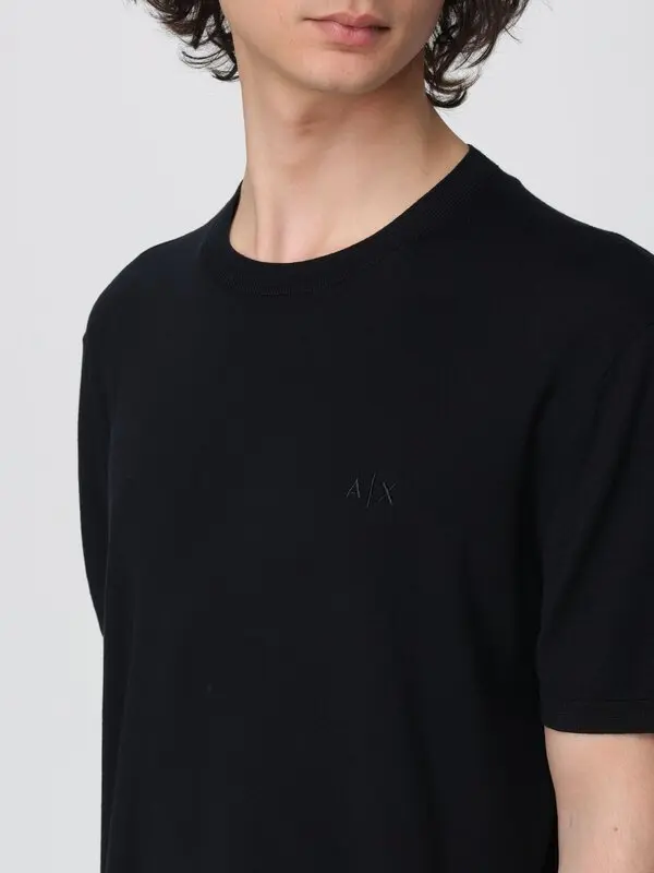Armani Exchange Crew-neck Fine-knit T-shirt