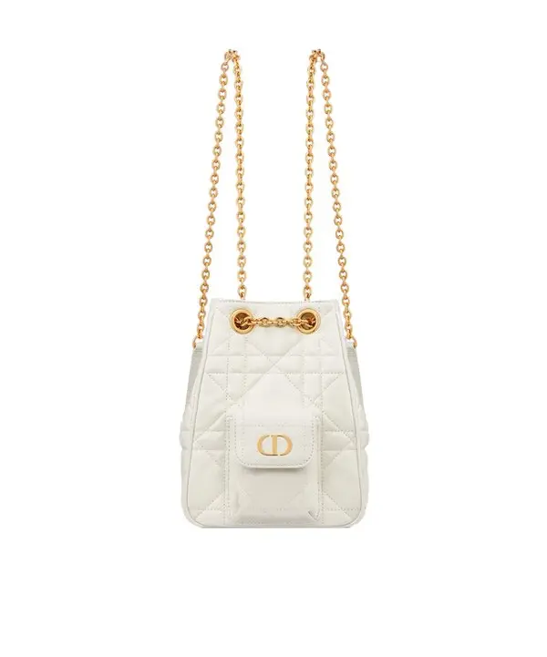 Dior Drawstring Backpack With Chain Strap