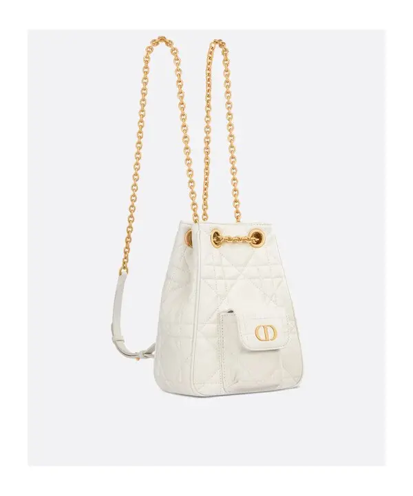 Dior Drawstring Backpack With Chain Strap