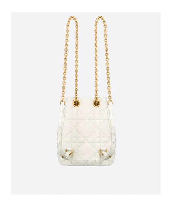 Dior Drawstring Backpack With Chain Strap