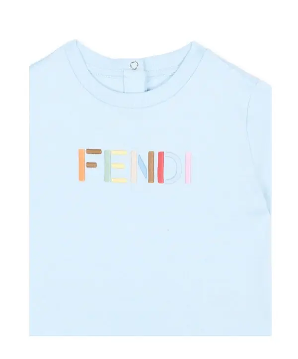 Fendi Logo-embroidered T-shirt