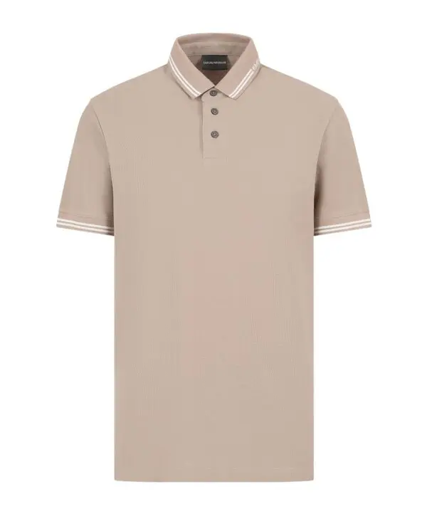 Emporio Armani Placed-logo Jersey Polo Shirt
