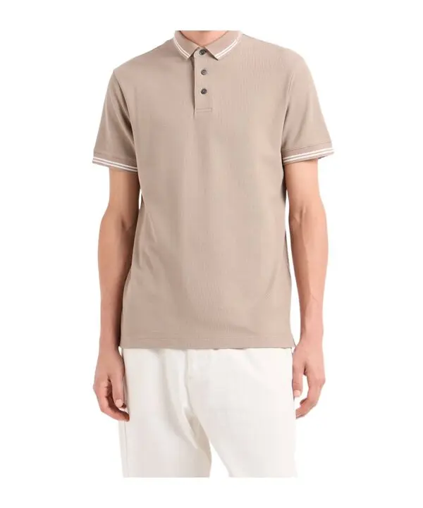 Emporio Armani Placed-logo Jersey Polo Shirt