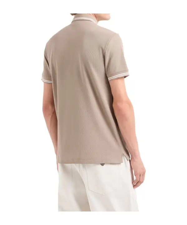 Emporio Armani Placed-logo Jersey Polo Shirt