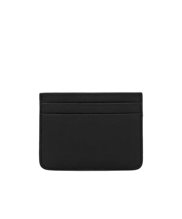 AMI Paris Cowhide Leather Card Holder With De Coeur