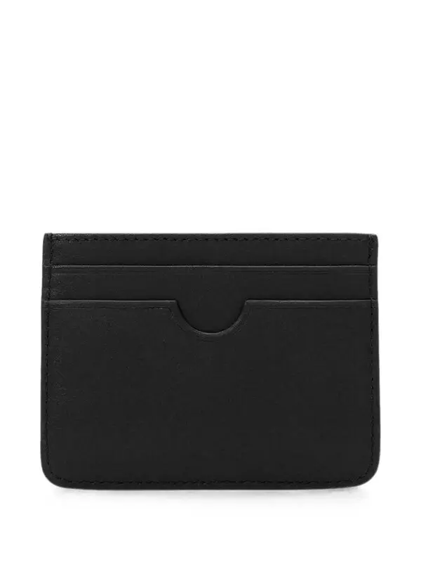 AMI Paris Cowhide Leather Card Holder With De Coeur