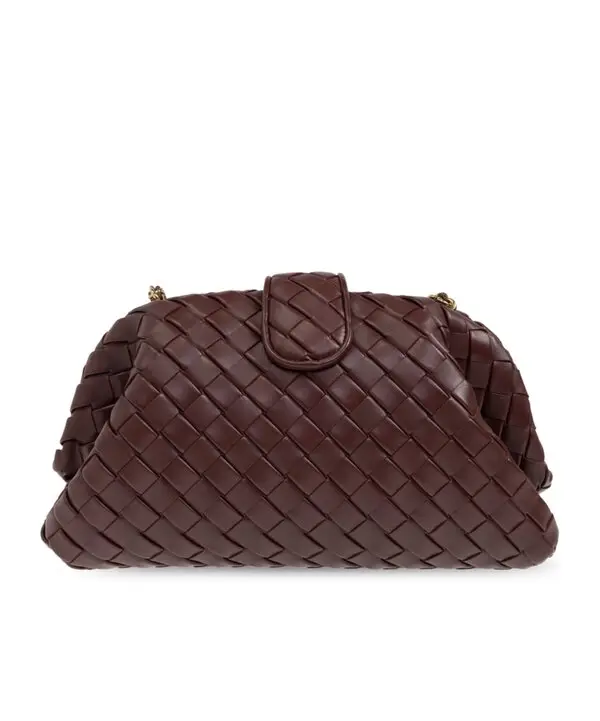 Bottega Veneta Woven Clutch Bag - Madder Brown