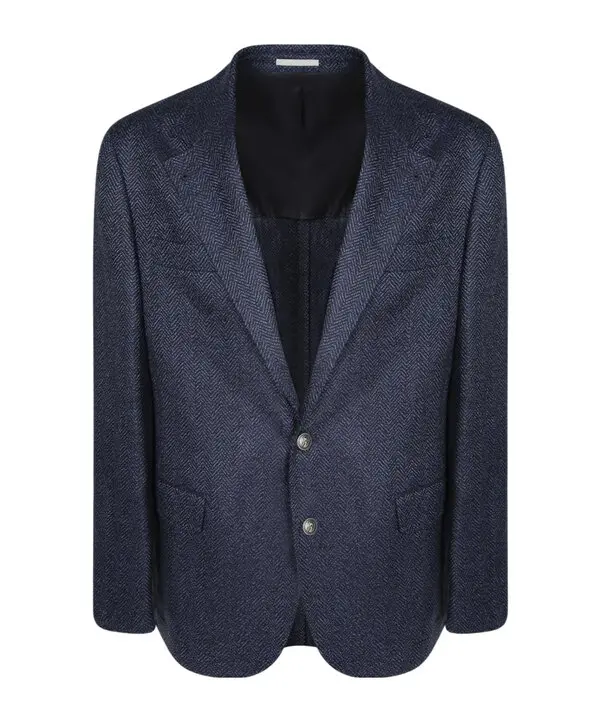 Brunello Cucinelli Long-sleeve Blazer With Lapel Collar