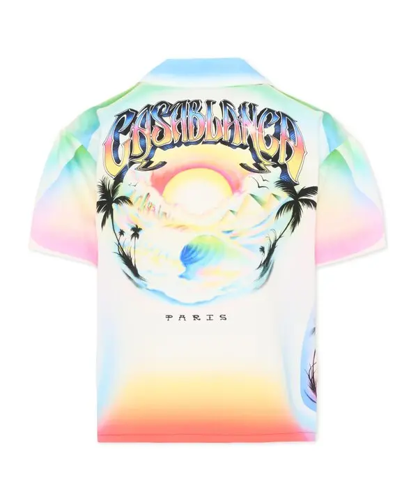 Casablanca Airspray Graphic Print Short Sleeve Shirt - Color