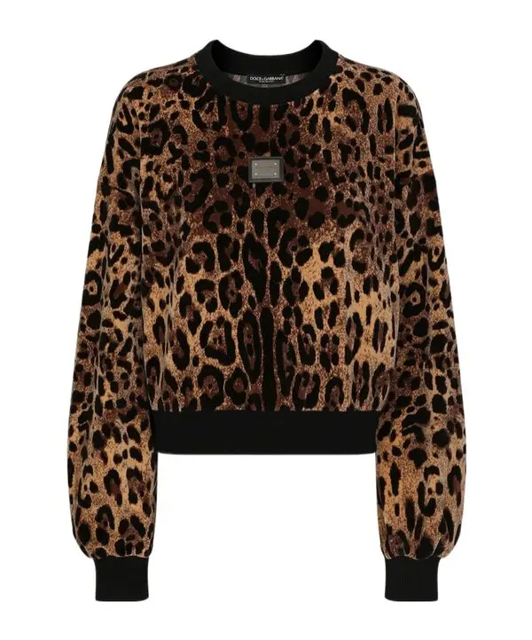 Dolce & Gabbana Leopard-jacquard Chenille Jumper