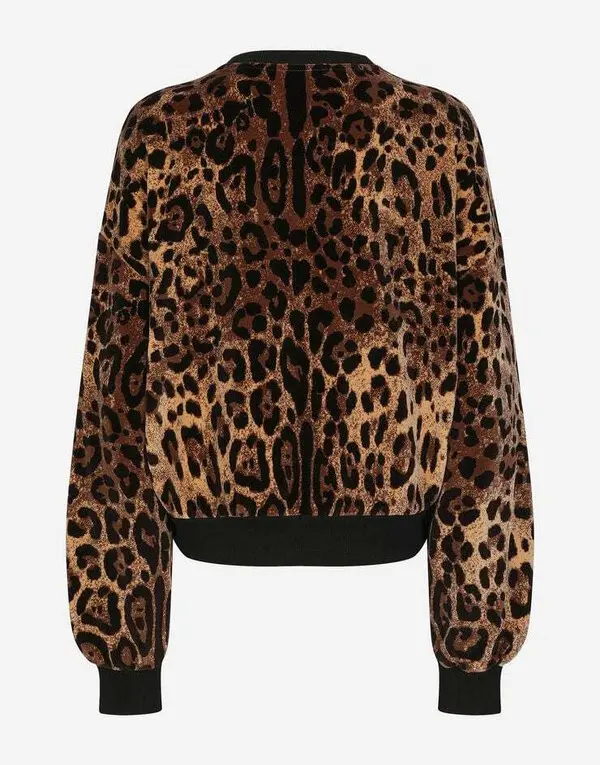 Dolce & Gabbana Leopard-jacquard Chenille Jumper