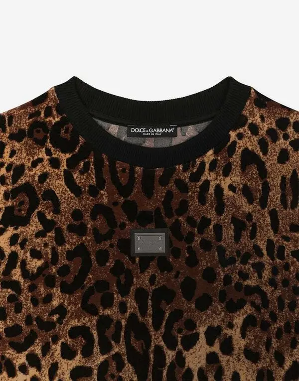Dolce & Gabbana Leopard-jacquard Chenille Jumper